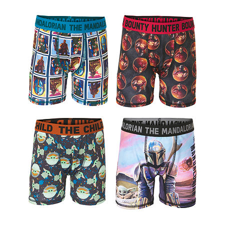 Click here for Mandalorian Big Kid Boys Star Wars 4 Pack Boxer Br... prices