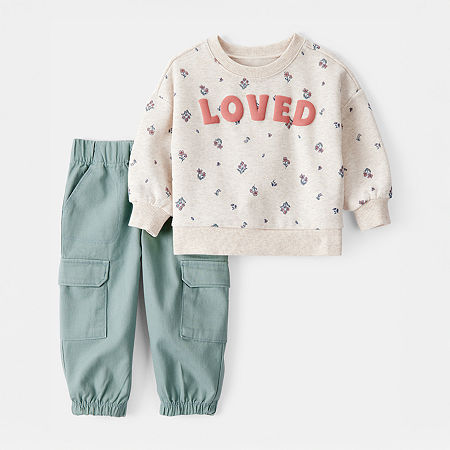 Click here for Carters Baby Girls 2-pc. Pant Set  12 Months  Gree... prices