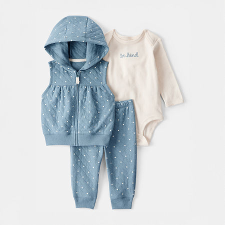 Click here for Baby Girl (3-24m) Carters(R) 3pc. Be Kind Hooded V... prices