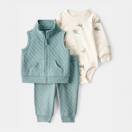 Click here for Carters Baby Boys Quilted Little Vest  Dinosaur Bo... prices
