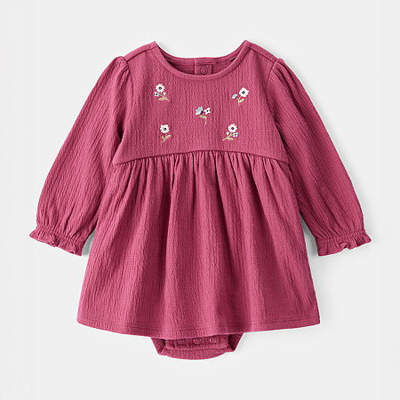 Click here for Carters Baby Girls Embroidered Floral Bodysuit Dre... prices