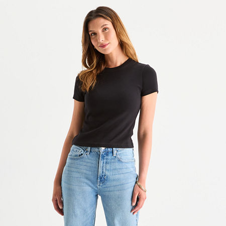 Click here for a.n.a Womens Crew Neck Short Sleeve T-Shirt  Xx-la... prices