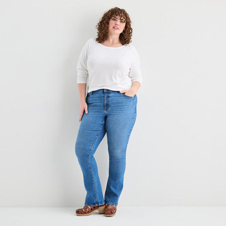 Click here for a.n.a Womens Round Neck Long Sleeve Adaptive Plus... prices