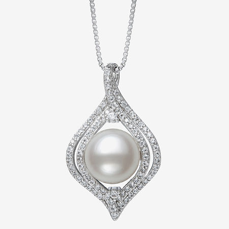 Click here for Womens White Cultured Freshwater Pearl Sterling Si... prices