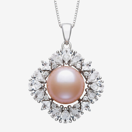Click here for Womens Pink Cultured Freshwater Pearl Sterling Sil... prices