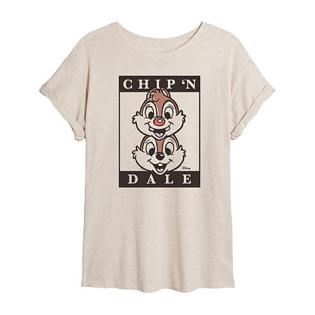 Click here for Disney Chip N Dale Tee Womens Crew Neck Short Slee... prices