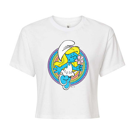 Click here for Womens Crew Neck Short Sleeve Regular Fit Smurfs J... prices