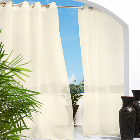 Escape Grommet Curtain Panel - Ivory