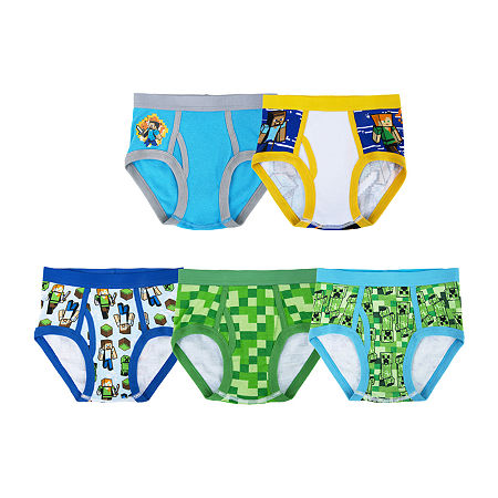 Click here for Little Boys Minecraft 5 Pack Briefs Bup2433  4  Gr... prices