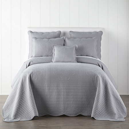 Click here for Hudson & Main Audrey Bedspread  One Size  Gray prices