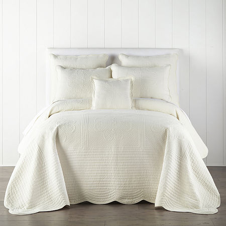 Click here for Hudson & Main Audrey Bedspread  One Size  Beige prices