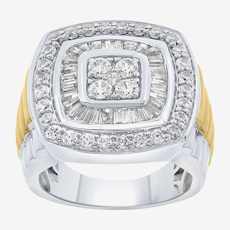 Click here for Mens 2 CT. T.W. Natural White Diamond 10K Two Tone... prices