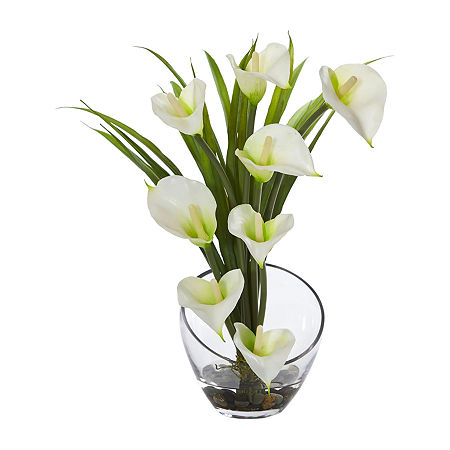 Click here for 15.5 Calla Lily and Grass Artificial Arrangement i... prices