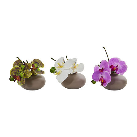 Click here for 7â Phalaenopsis Orchid Artificial Arrangement; S... prices