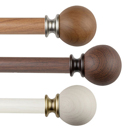 Click here for Rod Desyne Fino Faux Wood 1 IN Adjustable Curtain... prices