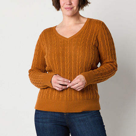 Click here for St. Johns Bay Tall Womens V Neck Long Sleeve Pullo... prices