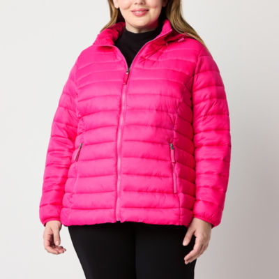 St. John's Bay Womens Plus Midweight Puffer Jacket - JCPenney
