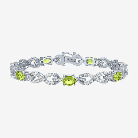 Click here for Gemstone Sterling Silver Infinity 7.5 Inch Tennis... prices