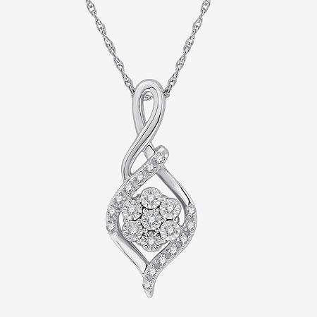 Click here for Diamond Blossom Womens 1/10 CT. T.W. Lab Grown Whi... prices