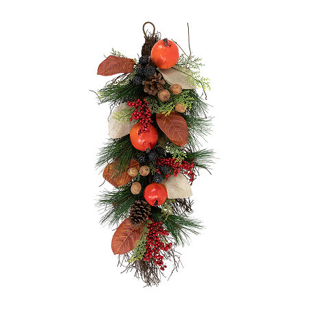 Click here for Northlight 30in Teardrop Unlit Swag  One Size  Red prices