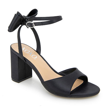 Click here for Xoxo Peyton Womens Round Open Toe Block Heel Pumps... prices