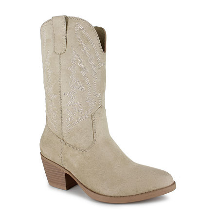 Click here for Unionbay Womens Dolly Stacked Heel Cowboy Boots  6... prices