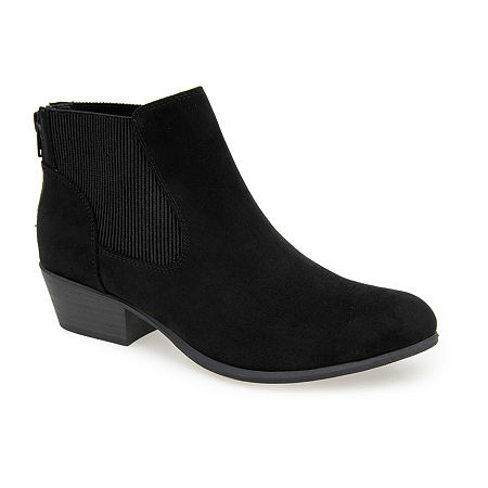 Click here for Unionbay Womens Teagan Stacked Heel Booties  8 Med... prices