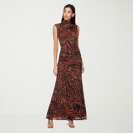 Click here for Premier Amour Womens Sleeveless Animal Maxi Dress... prices
