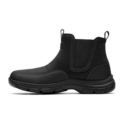 Clarks Mens Walpath Easy Flat Heel Chelsea Boots, Color: Black - JCPenney