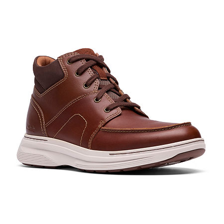 Click here for Clarks Mens Craftwell Mid Flat Heel Lace Up Boots... prices