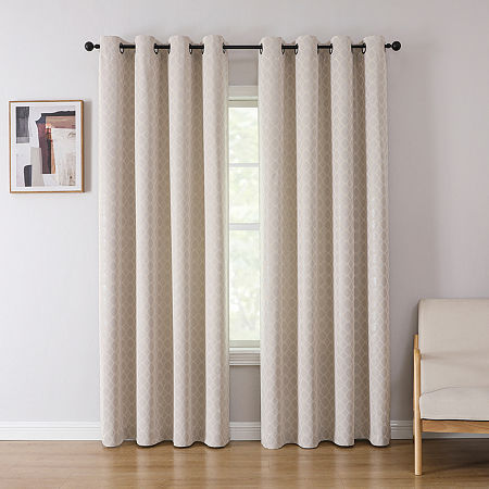 Click here for Tobias Metallic Grommet Top Blackout Single Curtai... prices