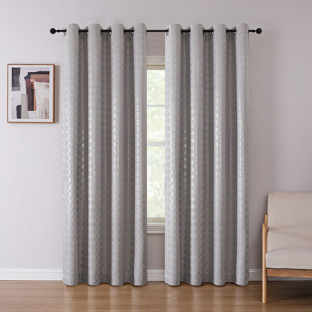 Click here for Tobias Metallic Grommet Top Blackout Single Curtai... prices