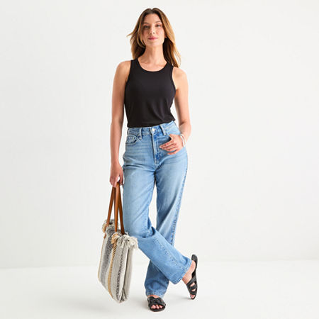 Click here for a.n.a Womens Highest Rise Straight Leg Jean  2  Bl... prices