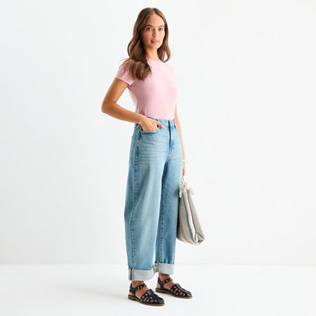 Click here for a.n.a Womens High Rise Barrel Jean  12  Blue prices
