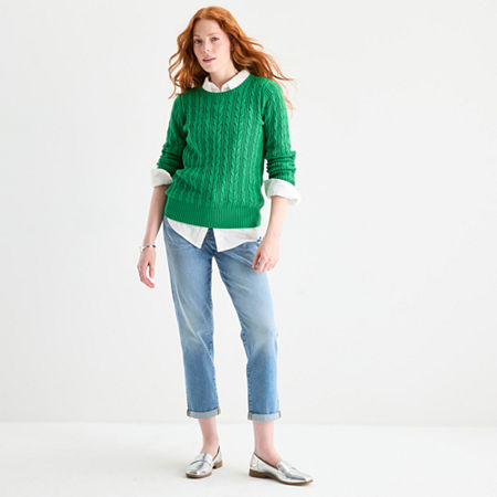 Click here for St. Johns Bay Womens Mid Rise Regular Fit Jean  20... prices