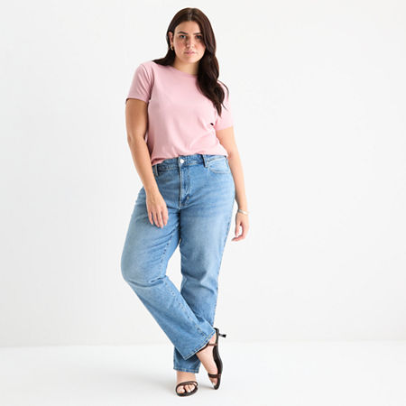 Click here for a.n.a Plus Womens Highest Rise Straight Leg Jean... prices