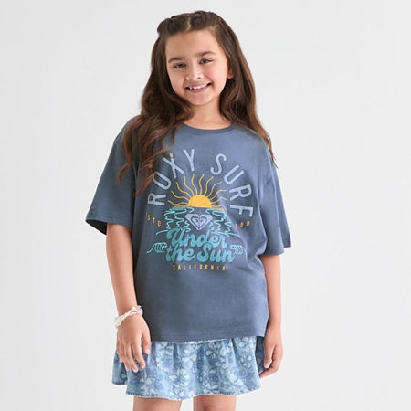 Click here for Roxy Big Kid Girls Crew Neck Short Sleeve Oversize... prices