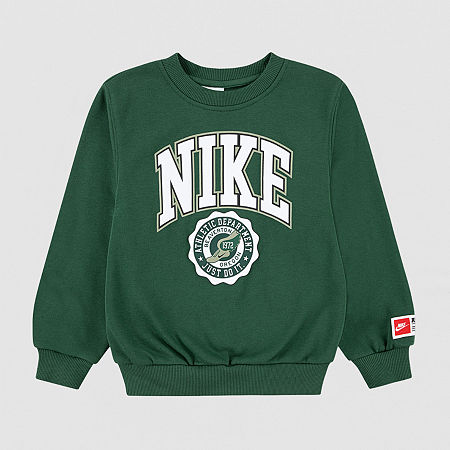 Click here for Nike Toddler Boys Crew Neck Long Sleeve Sweatshirt... prices
