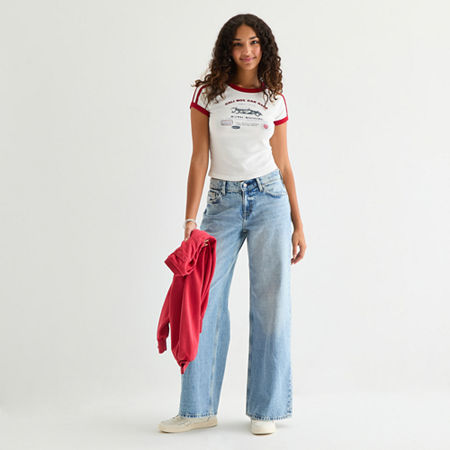 Click here for Arizona Juniors Short Womens Low Rise Baggy Fit Je... prices