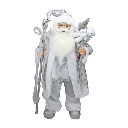 Click here for 24 Silver and White Santa Claus with Staff and Gif... prices
