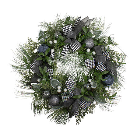 Click here for Houndstooth and White Berries Artificial Christmas... prices