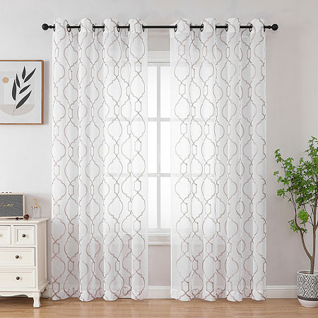 Click here for Avondale Grommet Top Sheer Single Curtain Panel  O... prices