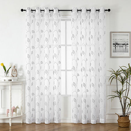 Click here for Florence Grommet Top Sheer Single Curtain Panel  O... prices