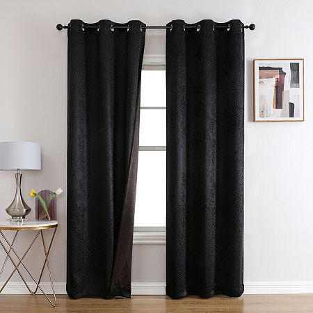 Click here for Archie Grommet Top Blackout Set of 2 Curtain Panel... prices