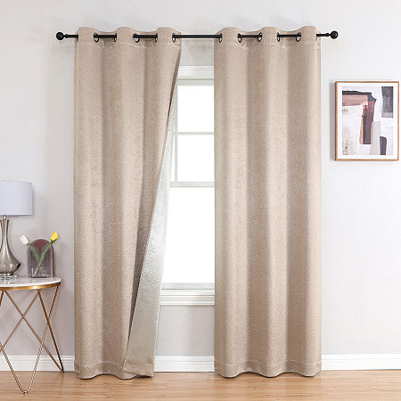 Click here for Archie Grommet Top Blackout Set of 2 Curtain Panel... prices