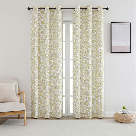Click here for Regal Home Norwood Printed Grommet Top Blackout Se... prices