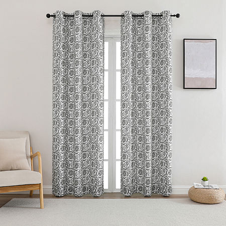 Click here for Regal Home Norwood Printed Grommet Top Blackout Se... prices