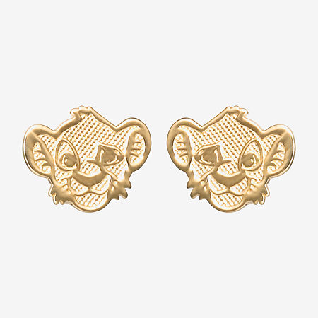Click here for 14K Gold 7.5mm Lion Guard The Lion King Stud Earri... prices