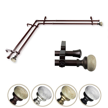 Click here for Rod Desyne Merlyn Corner Double Curtain Rod  One S... prices