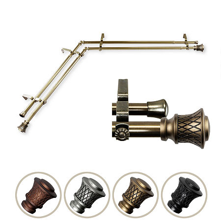 Click here for Rod Desyne Lennart Corner Double Curtain Rod  One... prices